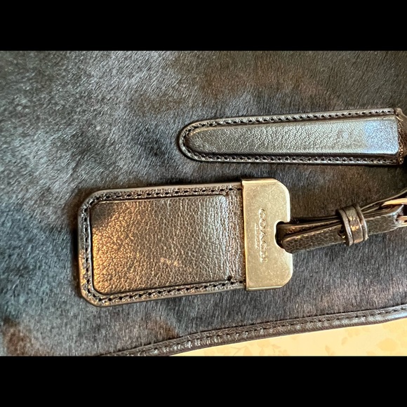 Coach | Bags | Coach Crosby Black Hair Calf Handbag Crossbody Satchel ...